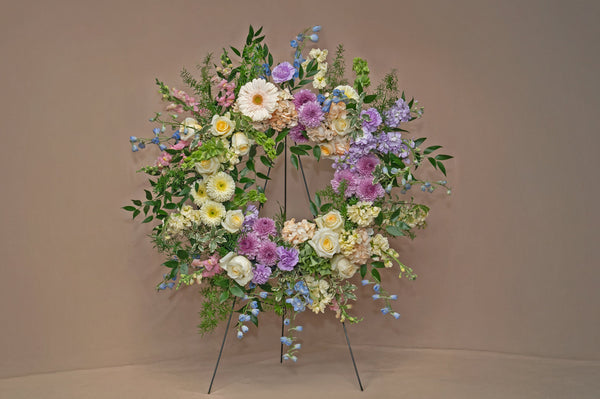 Sympathy Wreath With Display Stand - Designer's Choice - The Mayflower ...